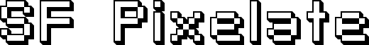 SF Pixelate Shaded Bold Oblique font | Fonts2u.com