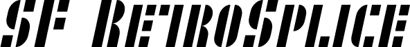 SF RetroSplice Shaded font | Fonts2u.com