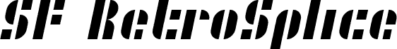 SF RetroSplice SC Outline font | Fonts2u.com