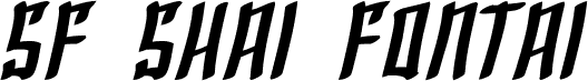 SF Shai Fontai Bold font | Fonts2u.com