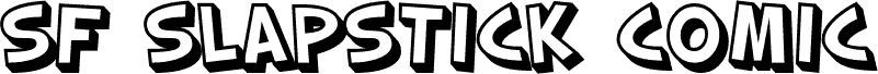 SF Slapstick Comic Shaded Oblique font