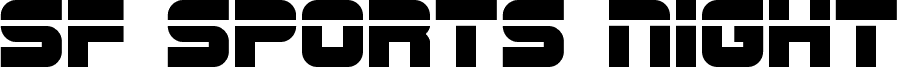 SF Sports Night NS font