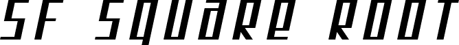 SF Square Root Extended font | Fonts2u.com