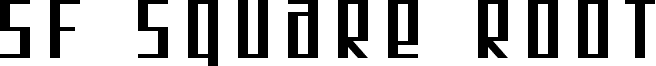 SF Square Root Bold font | Fonts2u.com