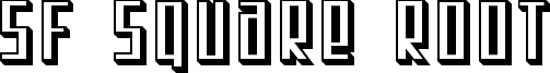 SF Square Root Oblique font