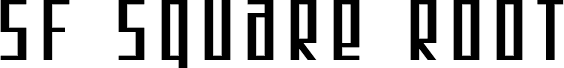 SF Square Root Extended font | Fonts2u.com