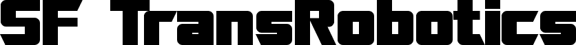 SF TransRobotics Extended Bold font