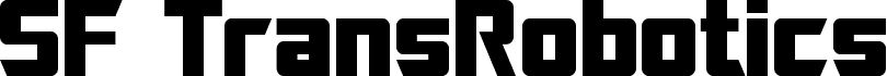 SF TransRobotics Extended font | Fonts2u.com