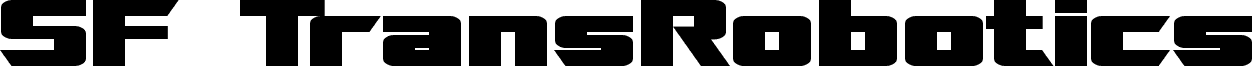 SF TransRobotics Extended font | Fonts2u.com