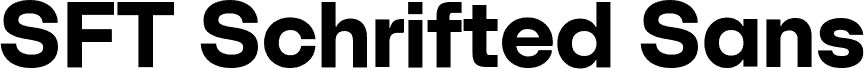 SFT Schrifted Sans TRIAL ExtraBold font | Fonts2u.com