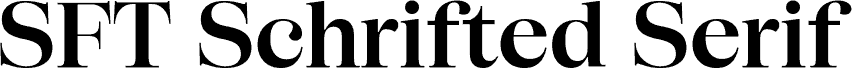 SFT Schrifted Serif TRIAL SH Bold font | Fonts2u.com
