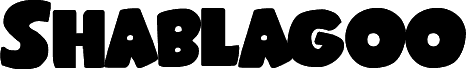 Shablagoo Overlap font