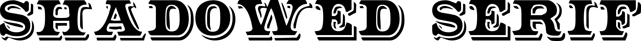 Shadowed Serif font | Fonts2u.com