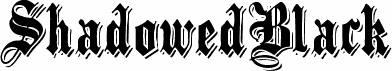 ShadowedBlackWide Normal font | Fonts2u.com
