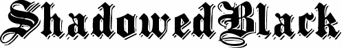 ShadowedBlack Normal font | Fonts2u.com