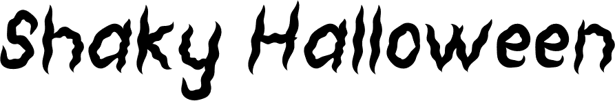 Shaky Halloween font | Fonts2u.com