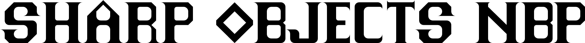 Sharp Objects NBP Regular font | Fonts2u.com