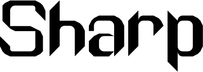 Sharp serif Regular font