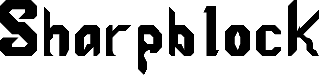 Sharpblock Regular font | Fonts2u.com