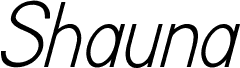 Shauna font