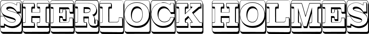 SHERLOCK HOLMES font
