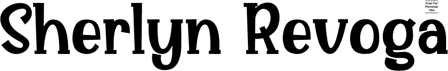 Sherlyn Revoga font | Fonts2u.com