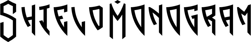Shield Monogram Solid font | Fonts2u.com