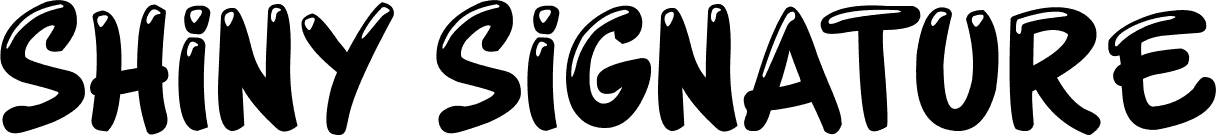 Shiny Signature font