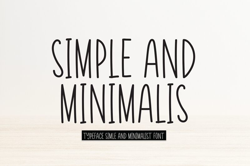 Simple And Minimalis font | Fonts2u.com