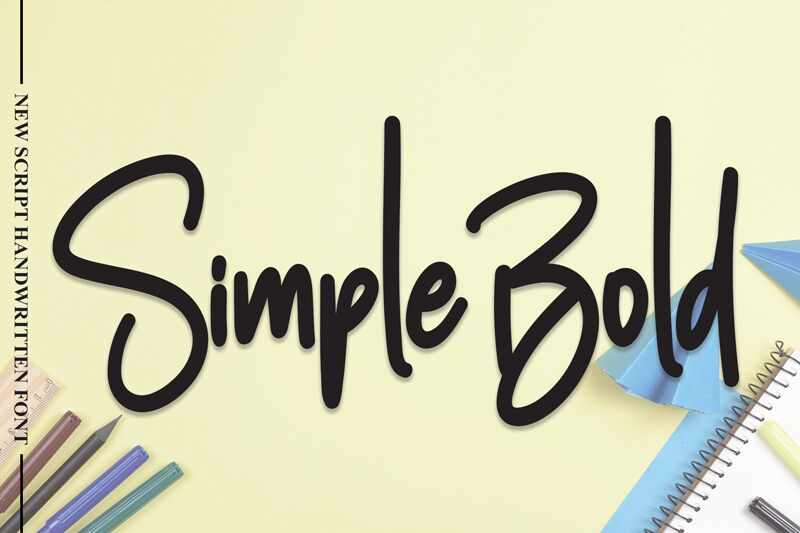 Simple Bold font | Fonts2u.com