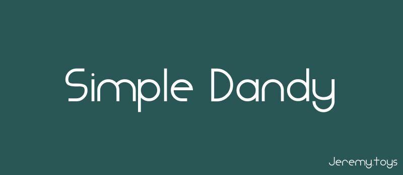 Simple Dandy Regular 字体 | Fonts2u.com