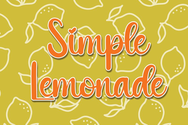 Simple Lemonade font | Fonts2u.com