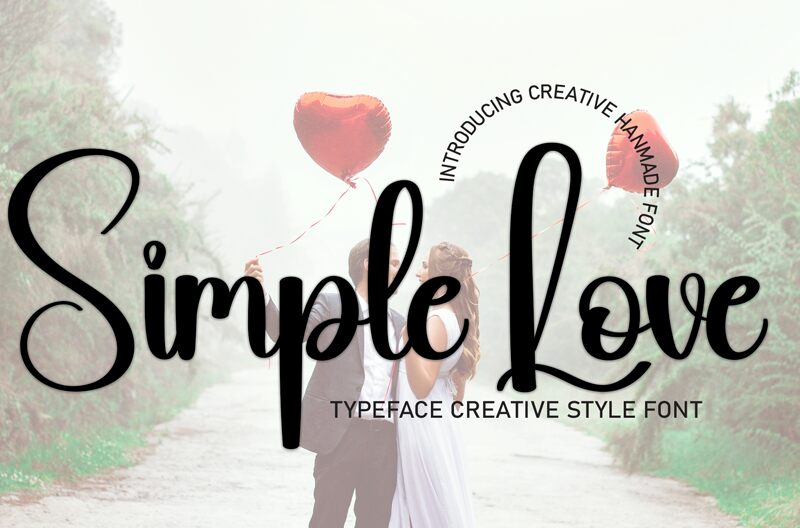 Simple Love font | Fonts2u.com