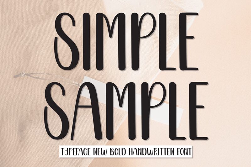 Simple Sample font | Fonts2u.com