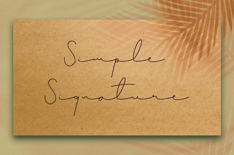 Simple Signature font | Fonts2u.com