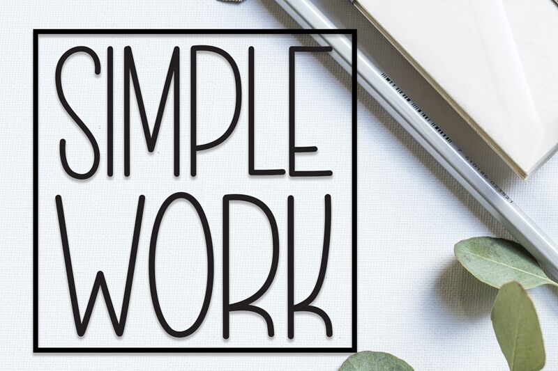 Simple Work font | Fonts2u.com
