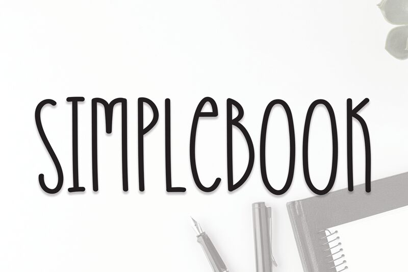Simplebook font | Fonts2u.com