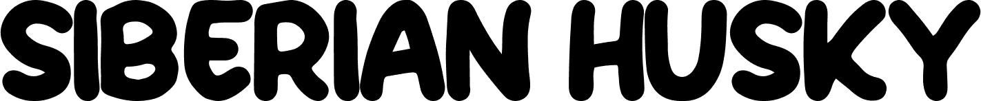 Siberian Husky font | Fonts2u.com