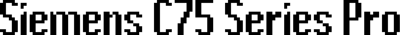 Siemens C75 Series Pro Bld Regular font | Fonts2u.com