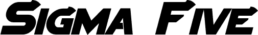 Sigma Five Sans font