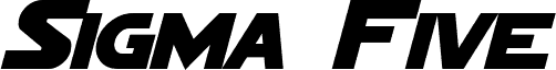 Sigma Five Marquee font | Fonts2u.com