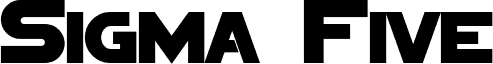 Sigma Five Sans Italic font