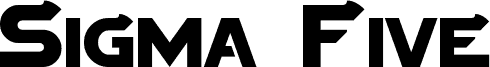 Sigma Five Marquee font | Fonts2u.com