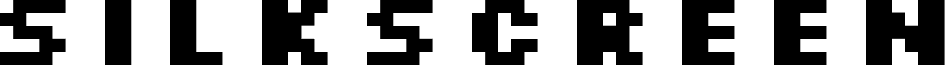Silkscreen font