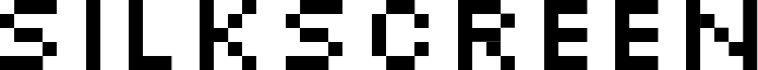 Silkscreen Expanded Bold font