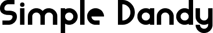 Simple Dandy Regular font | Fonts2u.com