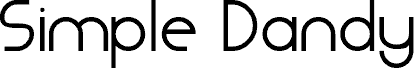 Simple Dandy Bold font | Fonts2u.com
