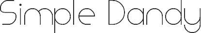 Simple Dandy font
