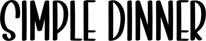 SIMPLE DINNER font | Fonts2u.com