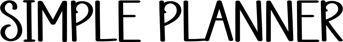 Simple Planner font | Fonts2u.com